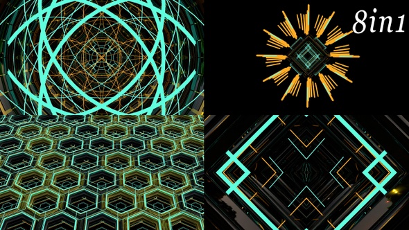 Square Beat (8in1) - VJ Loop Pack, Motion Graphics | VideoHive