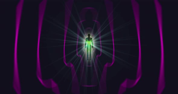 A Looped 3D Animation of the Enlightenment of the Multicolored Energy ...