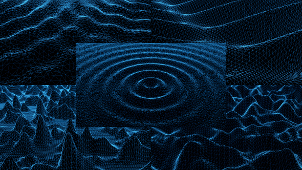 Waves Wireframe, Motion Graphics | VideoHive