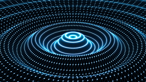 Waves Wireframe Dots, Motion Graphics | VideoHive