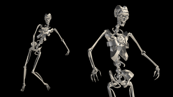 Metal Skeleton Dance, Motion Graphics | VideoHive