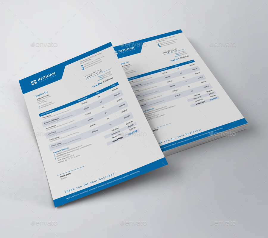 Invoice, Print Templates | GraphicRiver