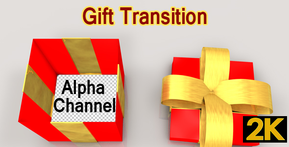Gift Transition, Red, Motion Graphics | VideoHive