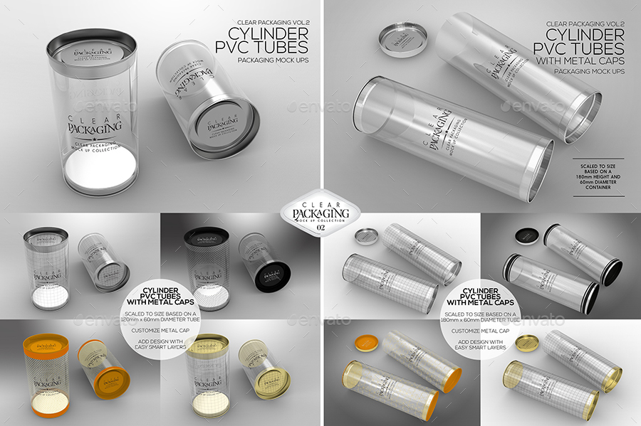 Clear Packaging MockUp BUNDLE by incybautista | GraphicRiver