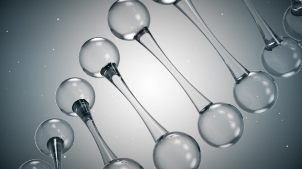 Glass DNA Molecule Loop, Motion Graphics | VideoHive