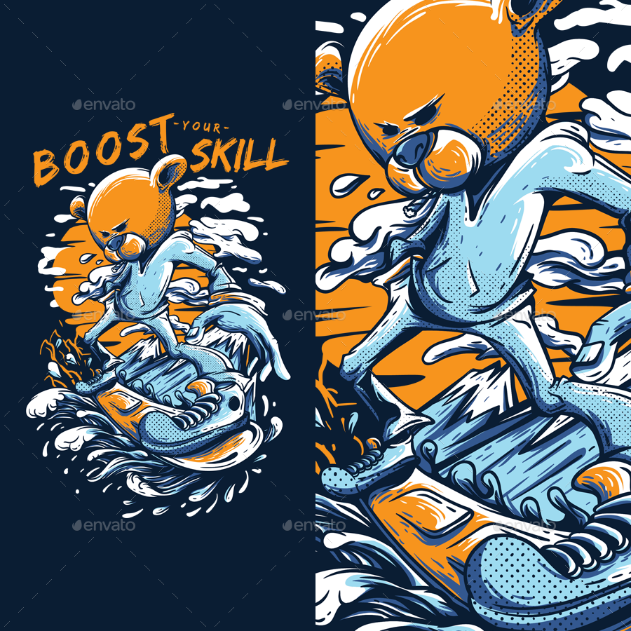 Boost Your Skill T-Shirt Design, T-Shirts | GraphicRiver