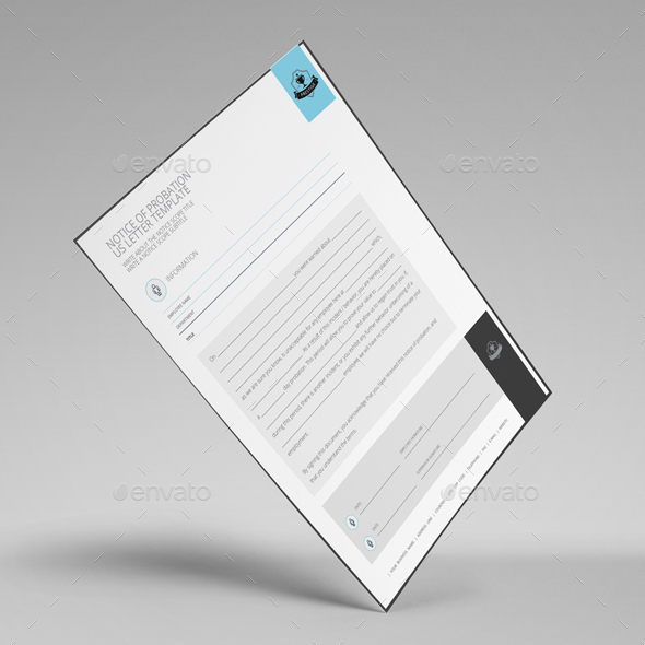 Notice of Probation US Letter Template by Keboto | GraphicRiver