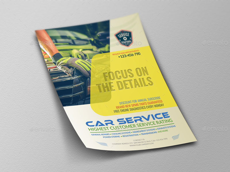 Car Services Flyer Template Vol.2, Print Templates | GraphicRiver