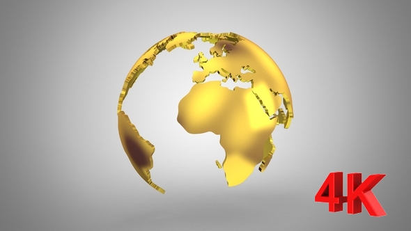 World Map Turns Into a Globe, Motion Graphics | VideoHive