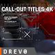 Call-outs Titles/ Modern Text HUD Call-out/ Line Interface and Simple ...