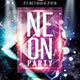 Neon Party, Print Templates | GraphicRiver