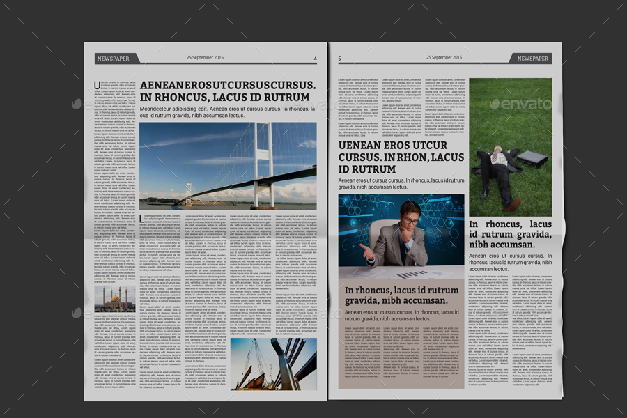 Newspaper Template, Print Templates | GraphicRiver
