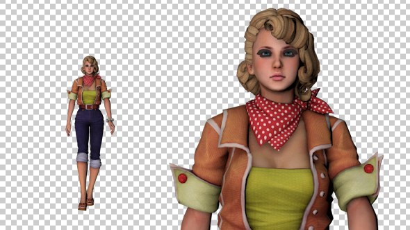 Retro Girl, Motion Graphics | VideoHive