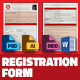 Registration Form, Print Templates | GraphicRiver