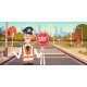 Guard With Stop Sign on Road With Crosswalk, Vectors | GraphicRiver