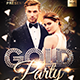 Gold Party Flyer Template, Print Templates | GraphicRiver
