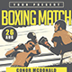 Boxing Match Flyer / Poster Template, Print Templates | GraphicRiver