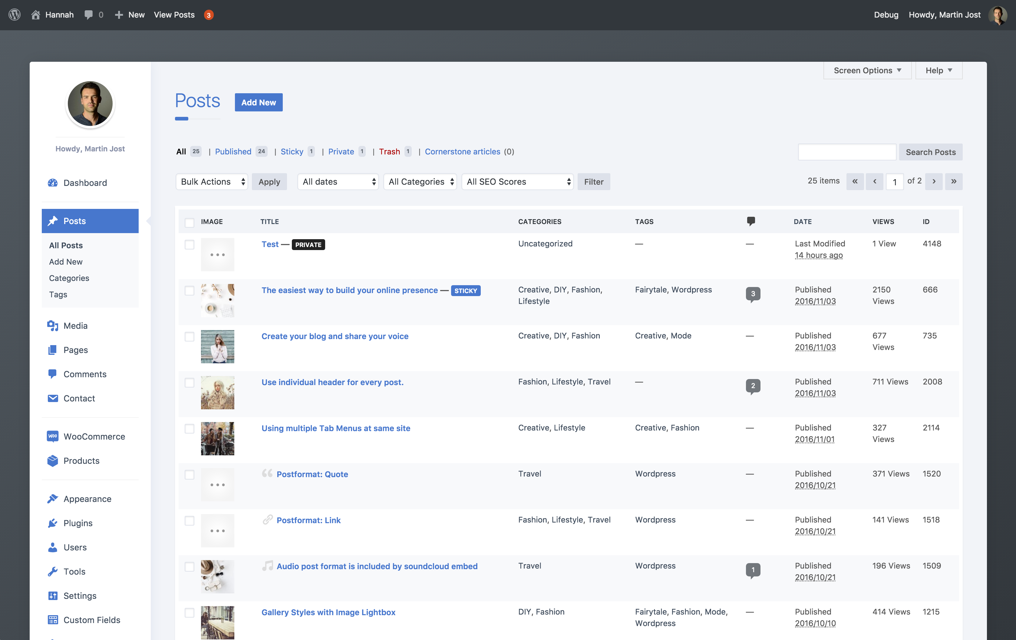 wphave Admin - A clean and modern WordPress Admin Theme by CreativeDive