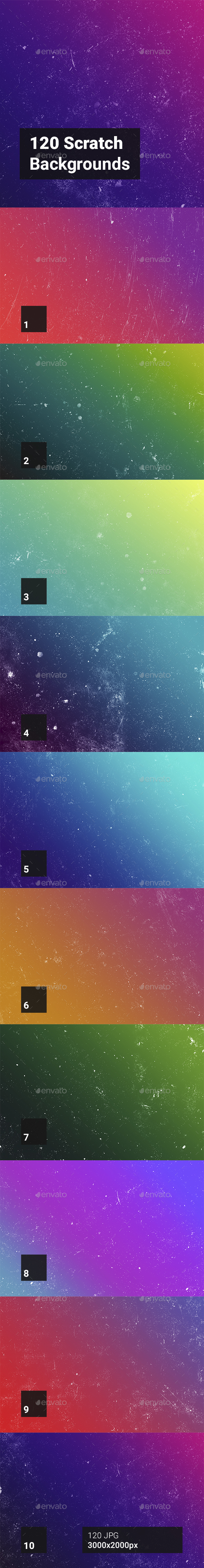 120 Scratch Backgrounds by kauster- | GraphicRiver