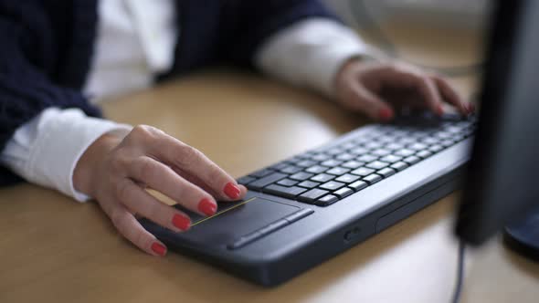 Secretary Using Computer 01, Stock Footage | VideoHive