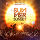 Summer Sunset Flyer Template, Print Templates | GraphicRiver