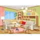 Vector Illustration of a Cozy Cartoon Interior, Vectors | GraphicRiver
