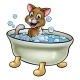 Cartoon Cat in Bath, Vectors | GraphicRiver
