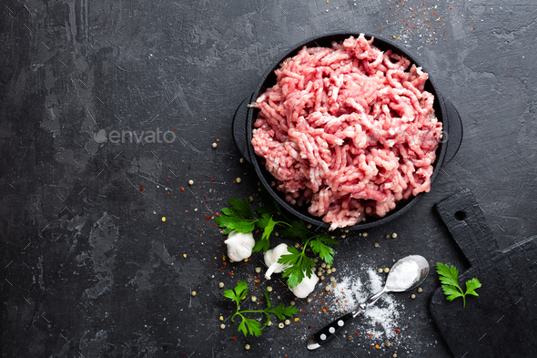 Mincemeat, minced or ground meat Stock Photo by sea_wave | PhotoDune