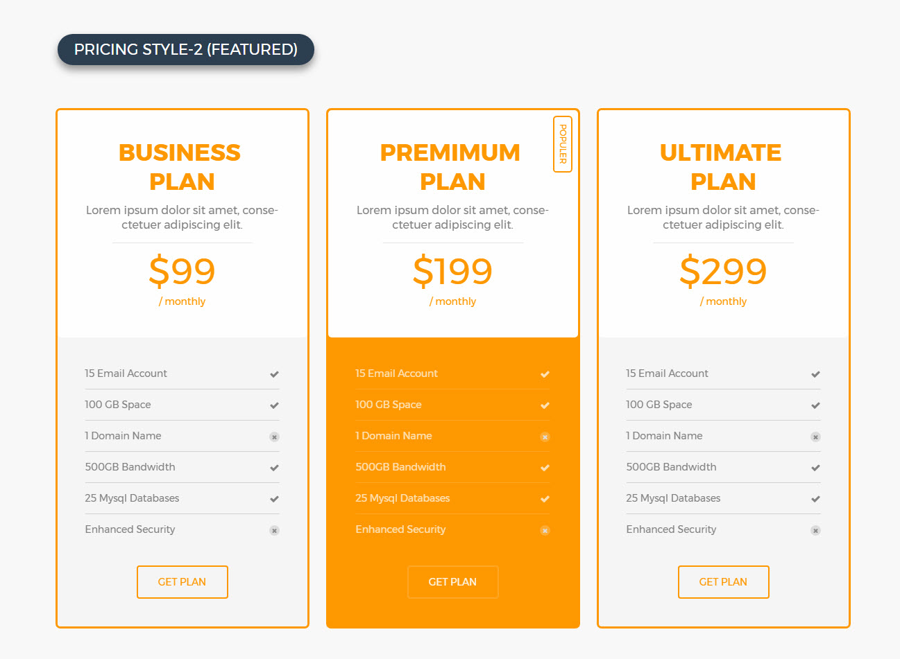 Uplan - Pricing Tables Framework by thecodude | CodeCanyon