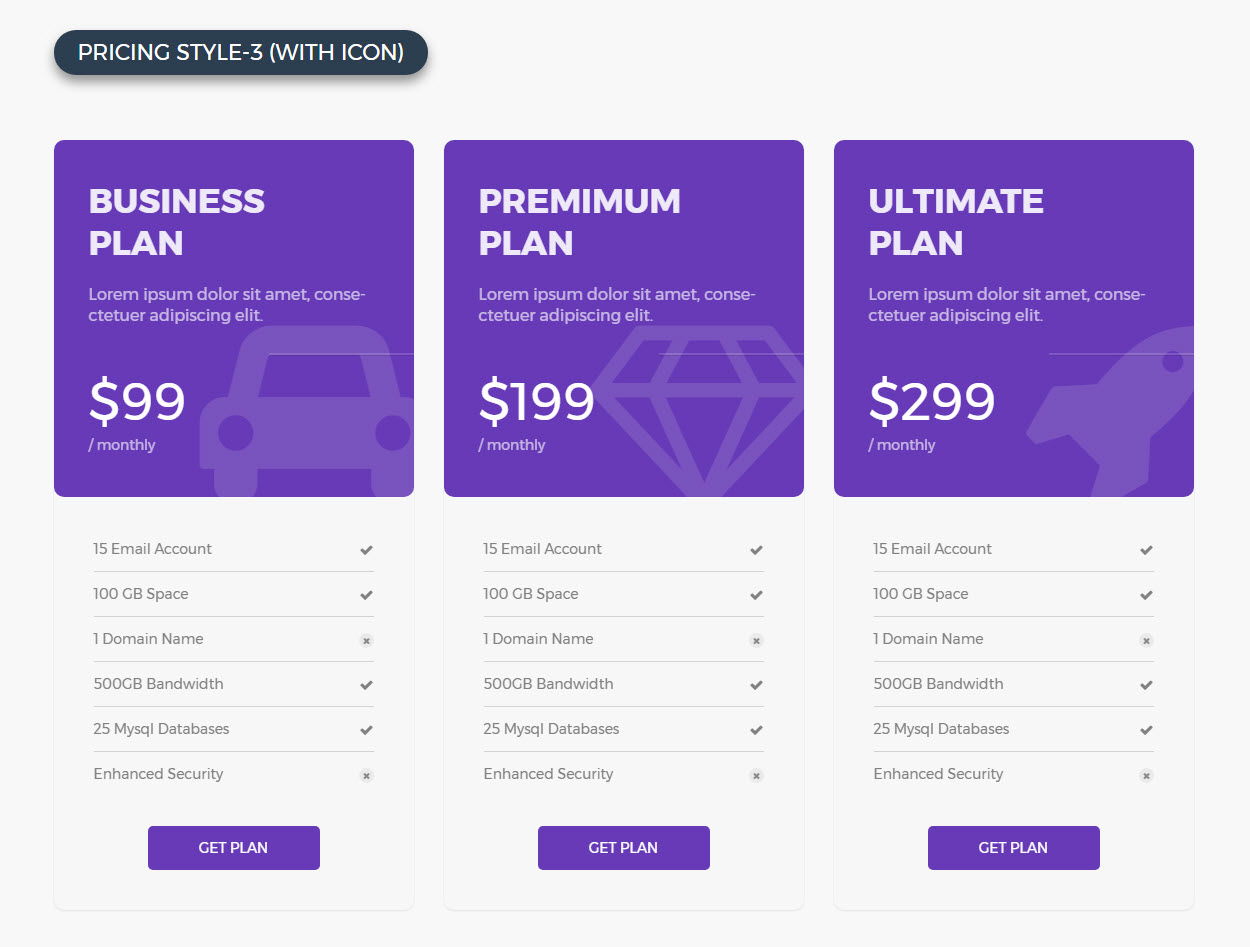 Uplan - Pricing Tables Framework by thecodude | CodeCanyon