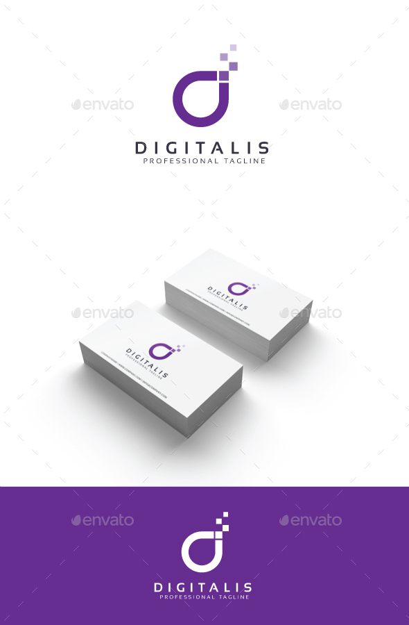 Digitalis Logo by AI80 | GraphicRiver