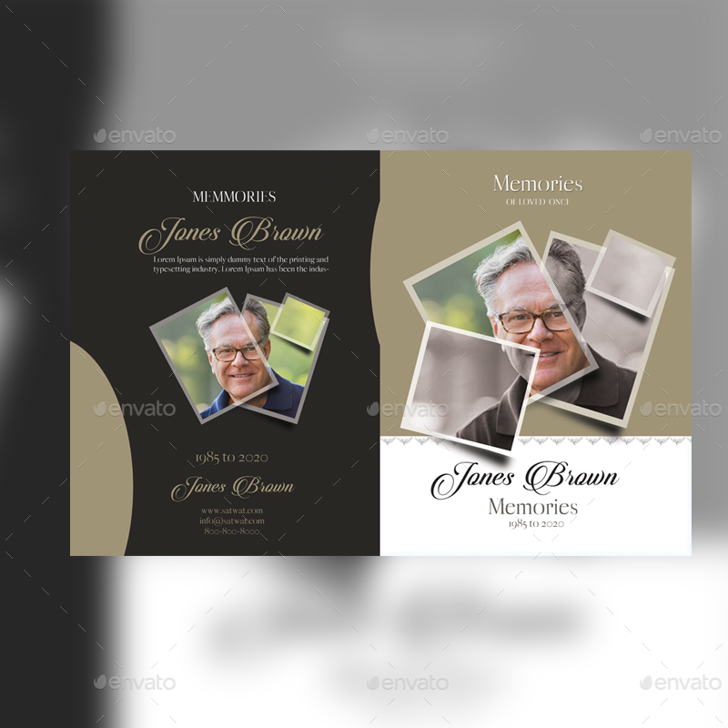 Funeral Brochure Design, Print Templates | GraphicRiver