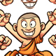 Cartoon Monk, Vectors | GraphicRiver