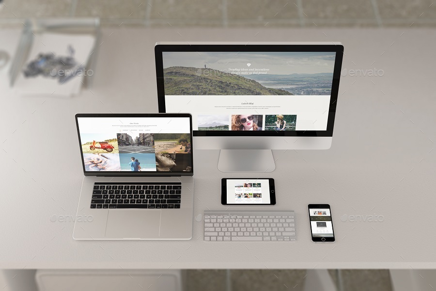 Responsive Website Mock-Up, Graphics | GraphicRiver