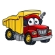 Dump Truck Cartoon Character, Vectors | GraphicRiver