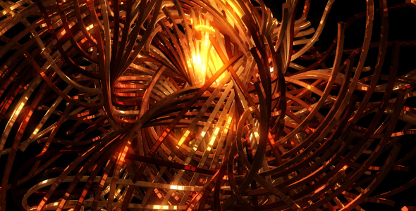 Orange Deformed Splines, Motion Graphics | VideoHive