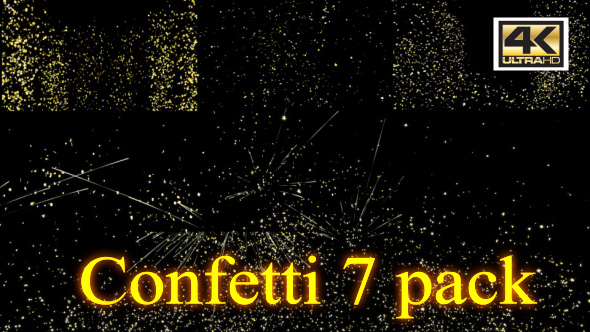 Confetti Glow 4K, Motion Graphics | VideoHive