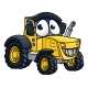 Cartoon Farm Tractor Character, Vectors | GraphicRiver