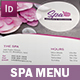 Spa Menu Brochure 2, Print Templates | GraphicRiver