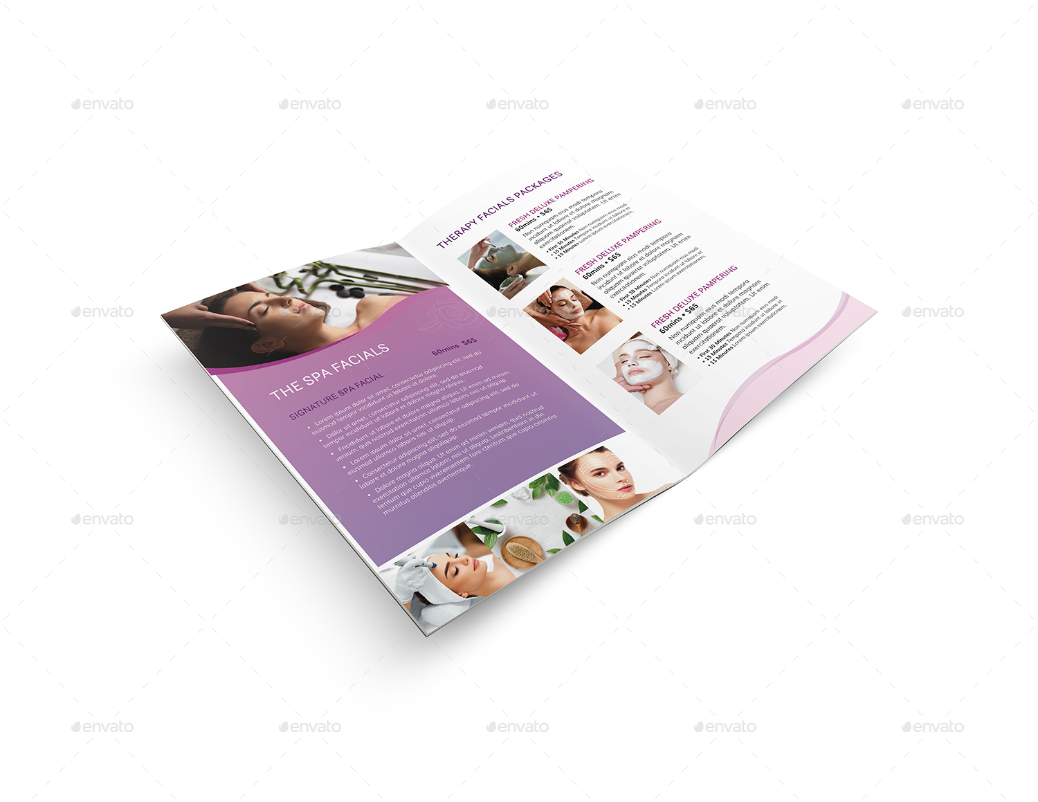 Spa Menu Brochure 2, Print Templates | GraphicRiver