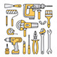 Building Tools Icons, Vectors | GraphicRiver