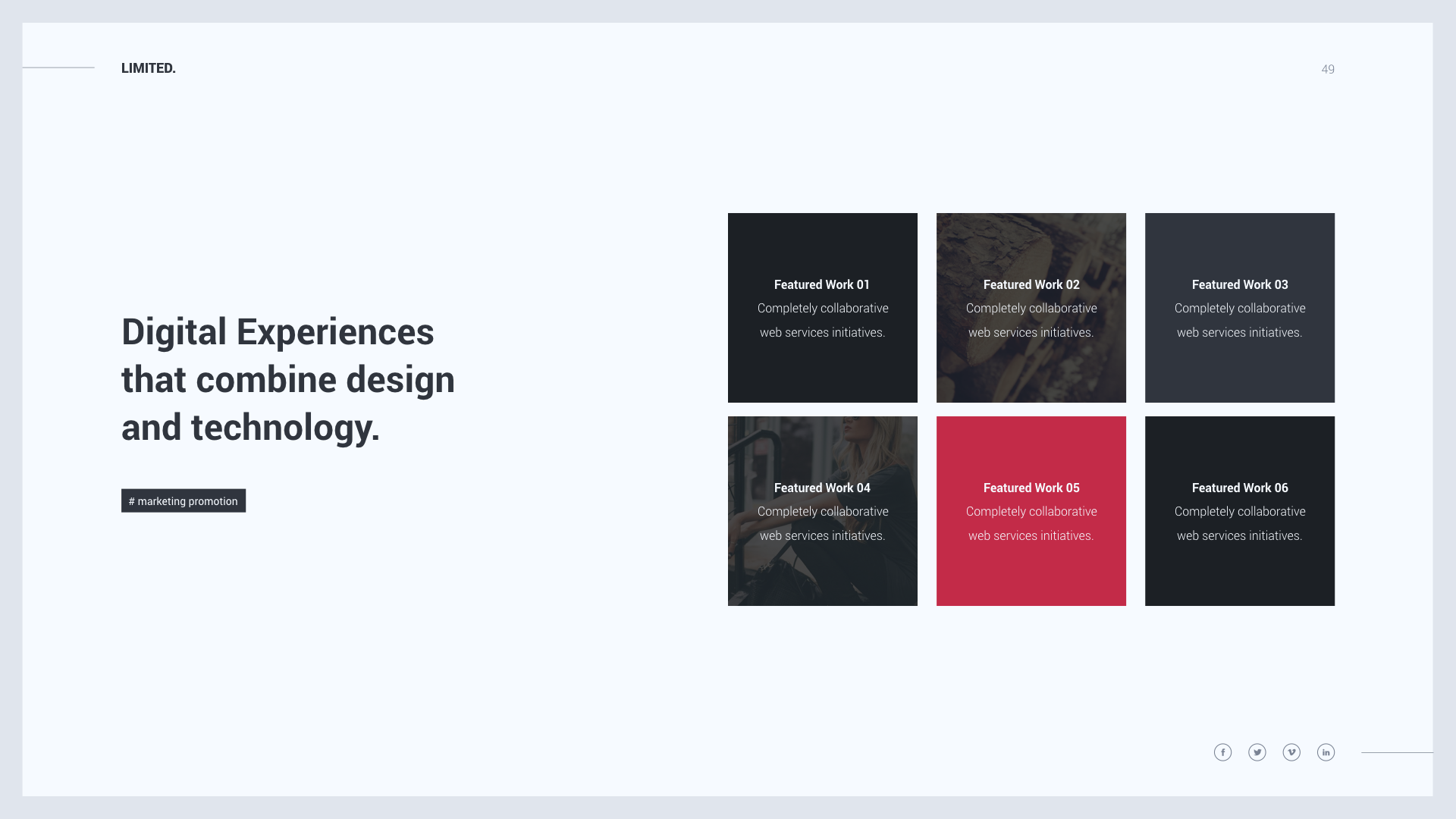 Limited - Creative & Modern Powerpoint Template, Presentation Templates