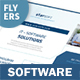 Software Business Flyers – 4 Options, Print Templates | GraphicRiver