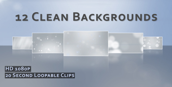 Clean Particle Backdrops - Loop - 12 pack, Motion Graphics | VideoHive