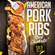 Pork Ribs Template for Flyer or Poster, Print Templates | GraphicRiver