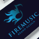Fire Music Logo, Logo Templates | GraphicRiver