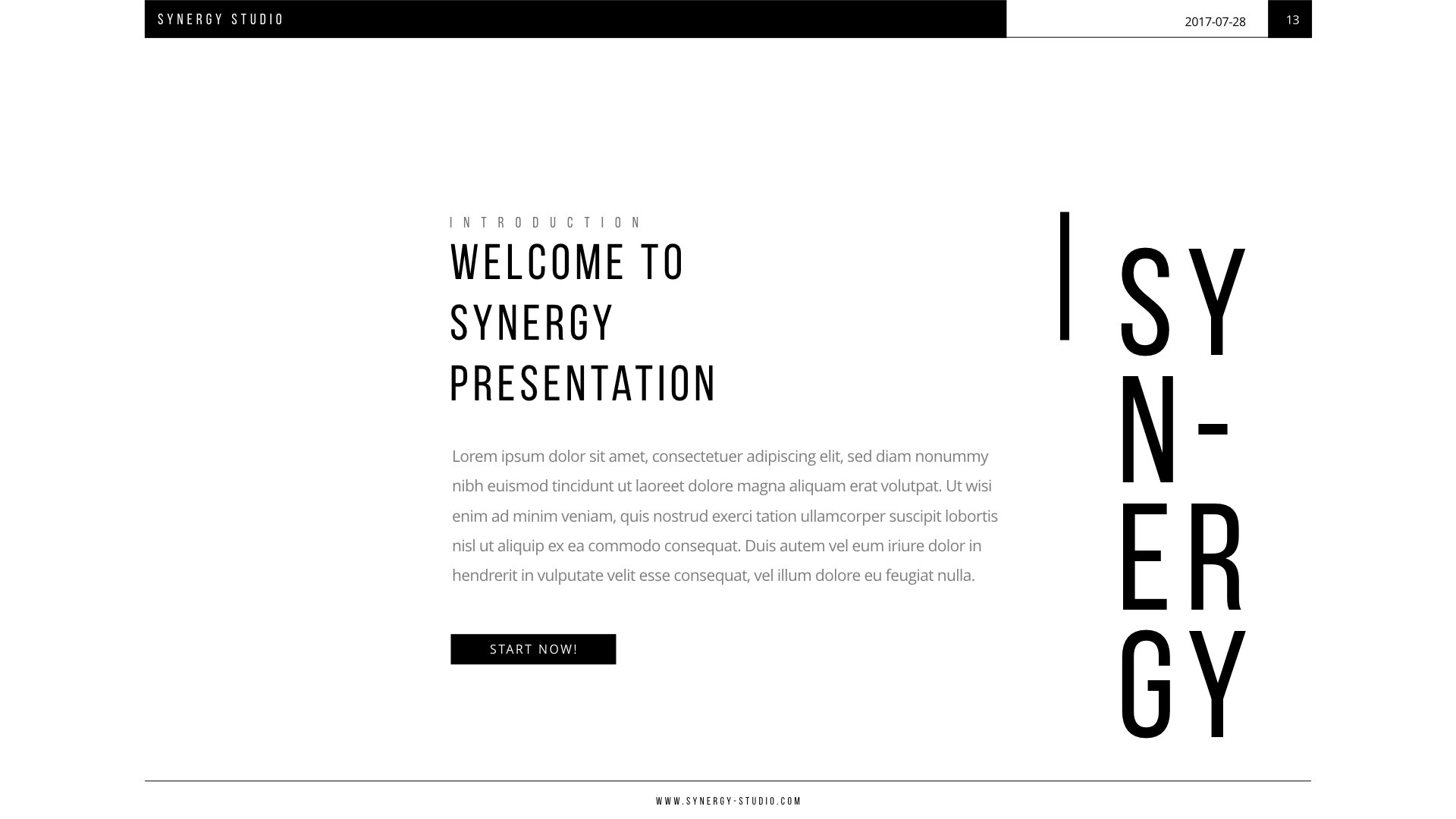 Synergy Minimal Google Slides Template, Presentation Templates ...
