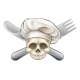 Skull and Crossbones Chef, Vectors | GraphicRiver