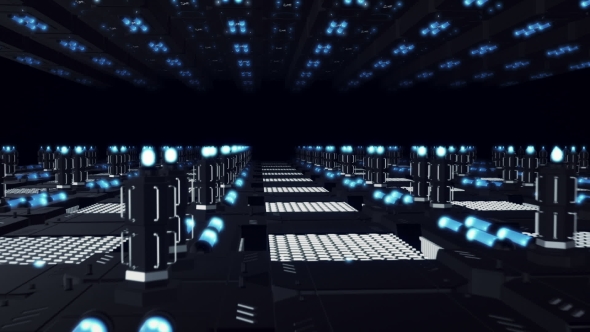 Abstract Futuristic Surface, Endless Corridor, Motion Graphics | VideoHive