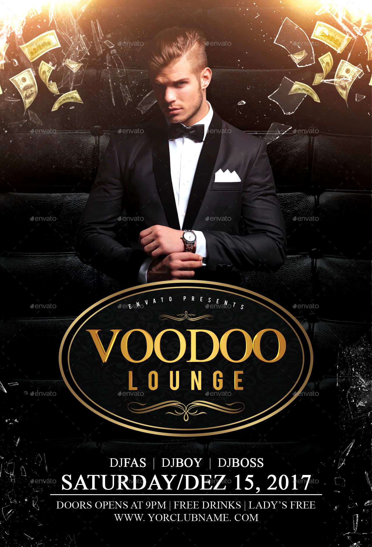 Voodoo Lounge Flyer Template, Print Templates | GraphicRiver